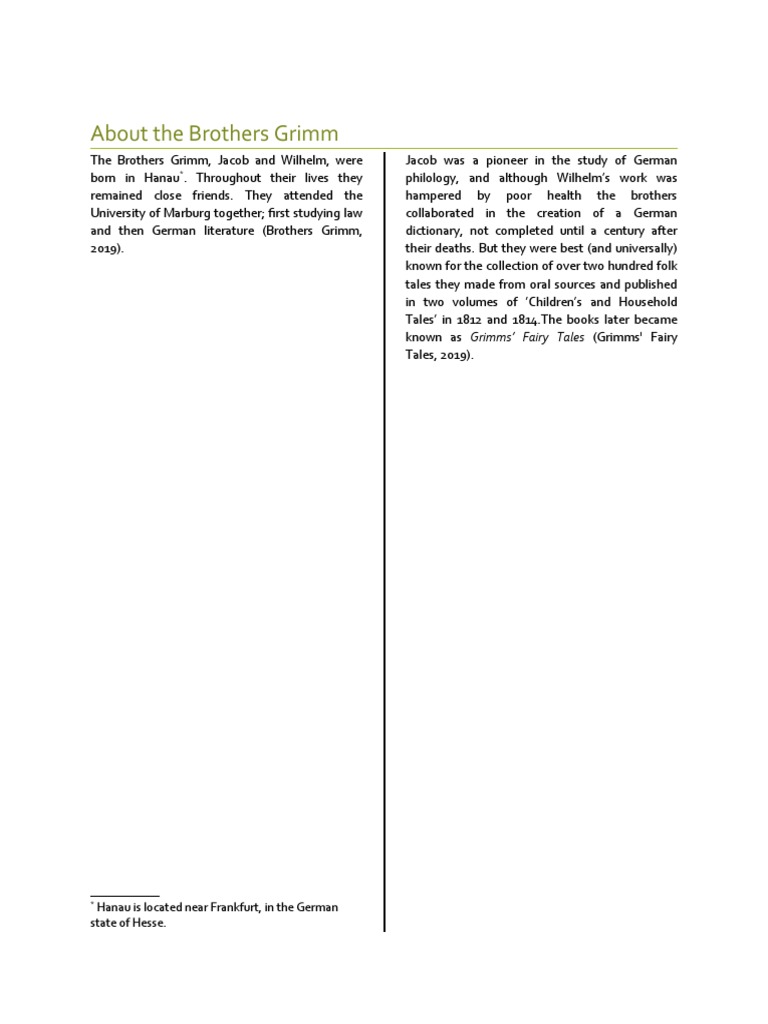 Golden Bird | PDF | Brothers Grimm | Fairy Tales