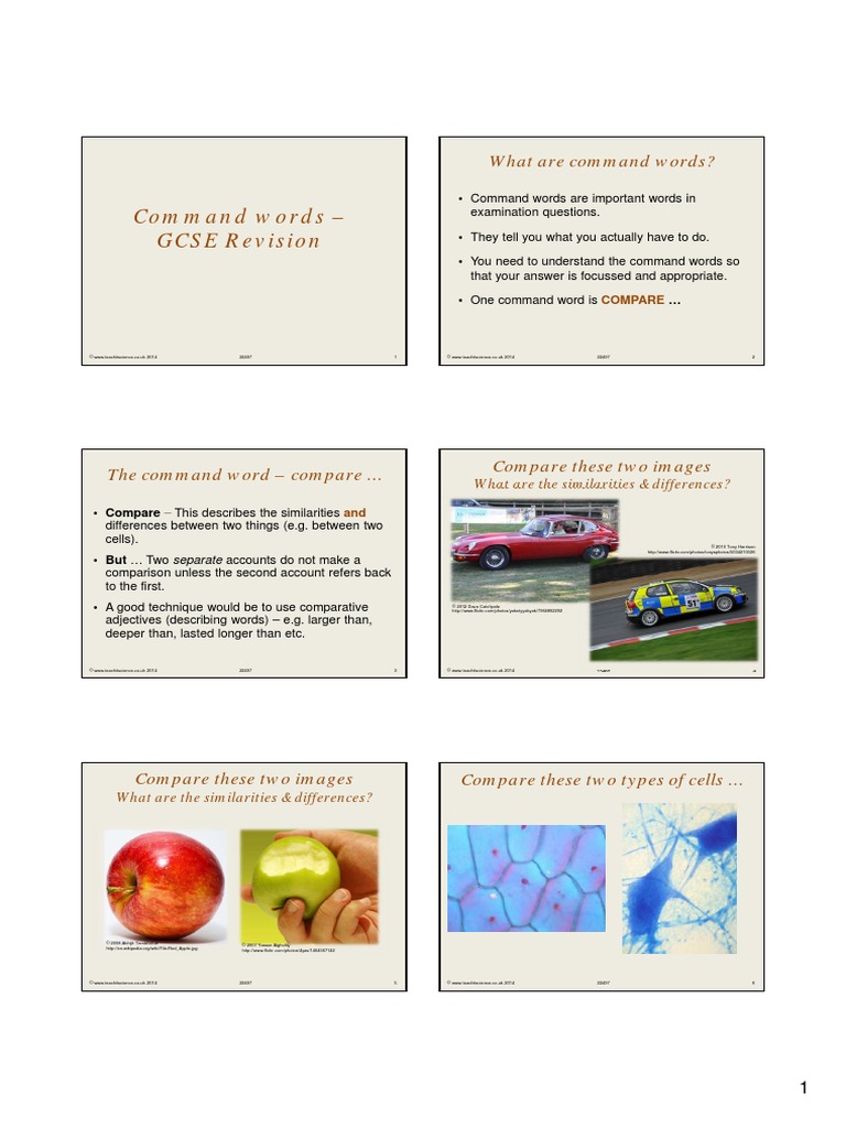 Command Words - GCSE Revision | Download Free PDF | Linguistics ...