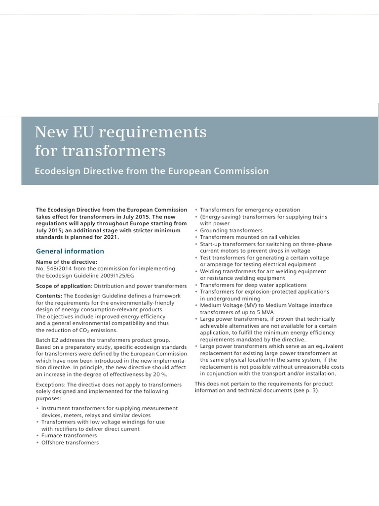 EU Ecodesign Directive | PDF