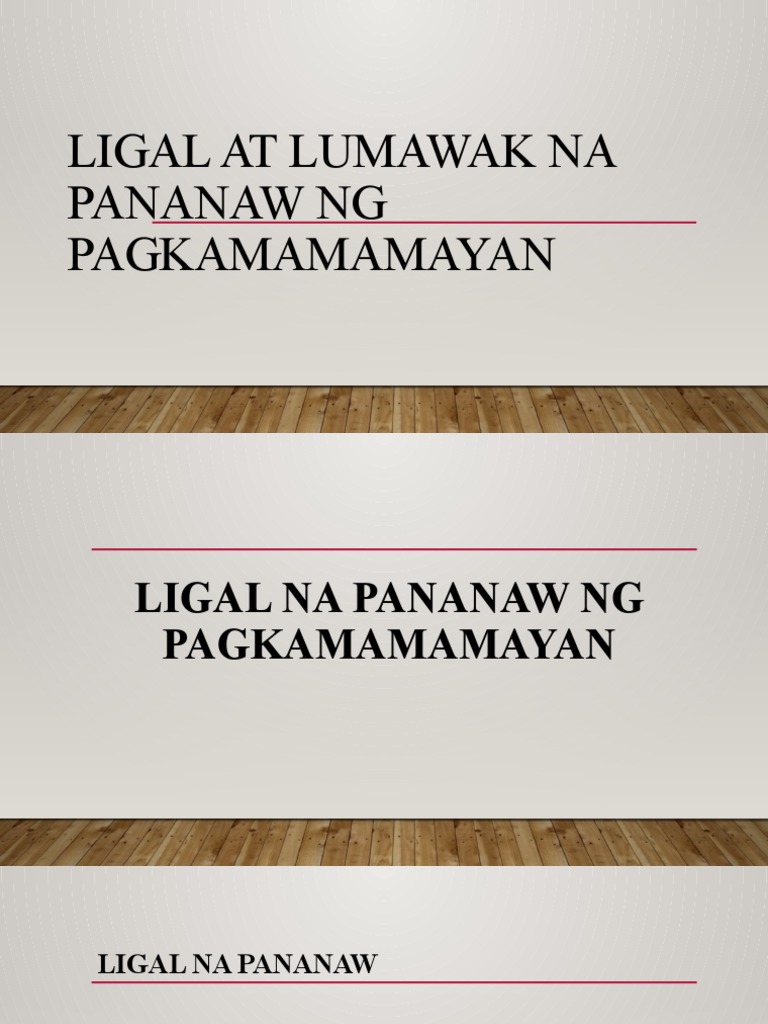 Ligal at Lumawak Na Pananaw NG Pagkamamamayan | PDF