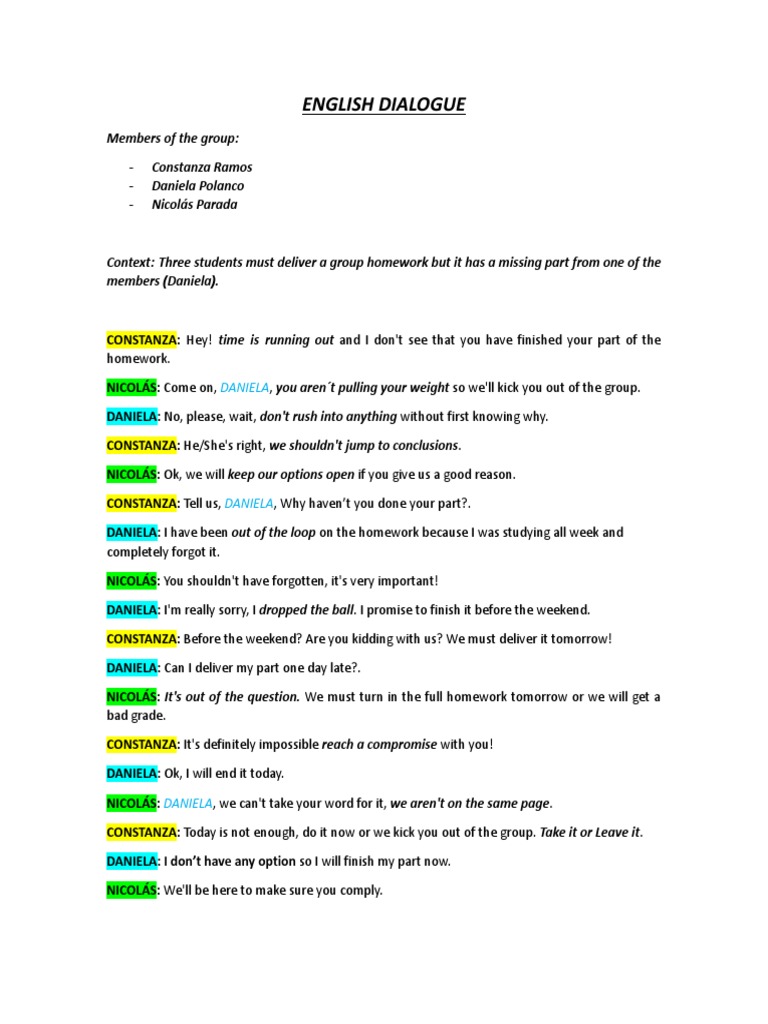 English Dialogue | PDF