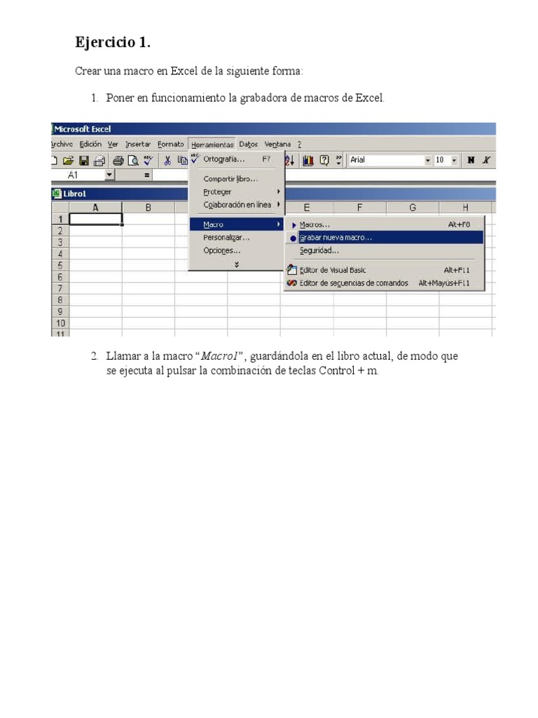Ejercicios y Practica de MACROS | PDF | Macro (informática) | Microsoft Excel