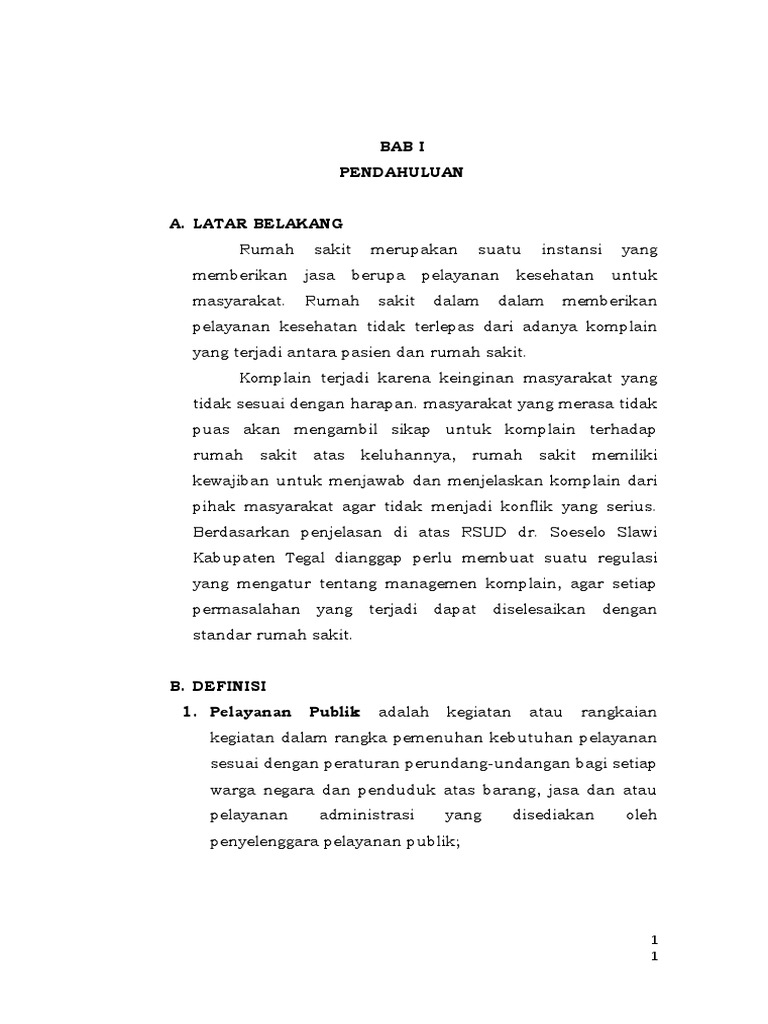 Panduan Manajemen Komplain | PDF