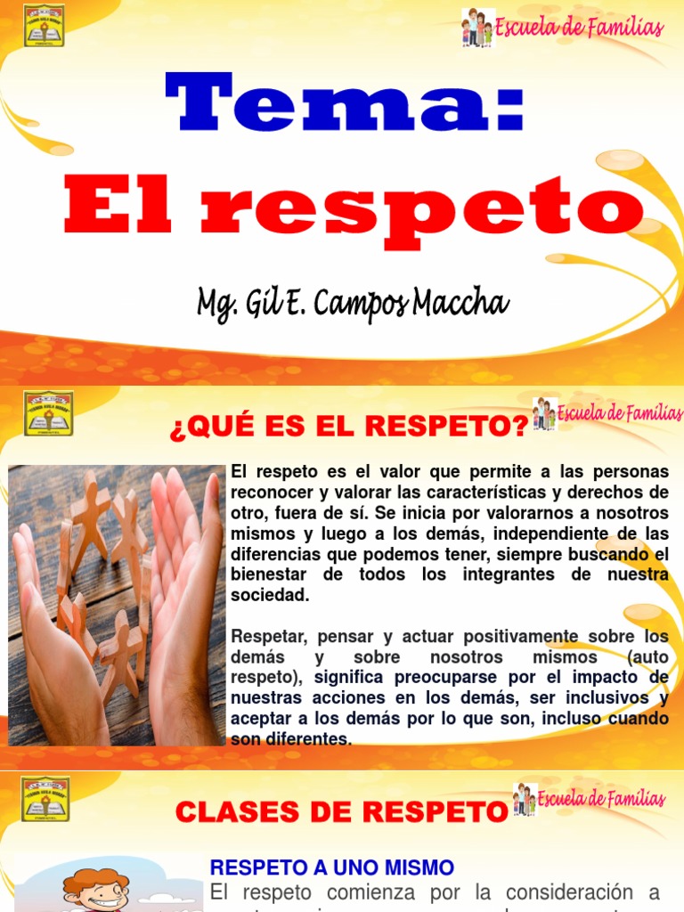 El Valor del Respeto en la Escuela | PDF | Institución