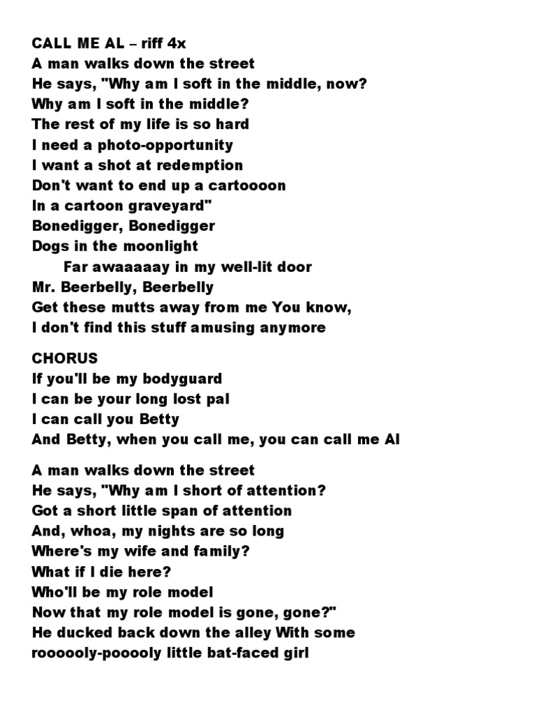 Call Me Al | PDF | General Fiction
