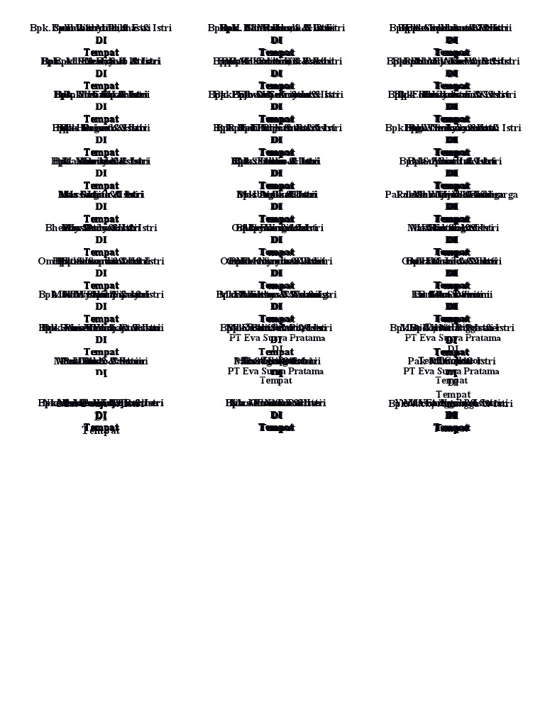 Template Label Undangan (1) | PDF