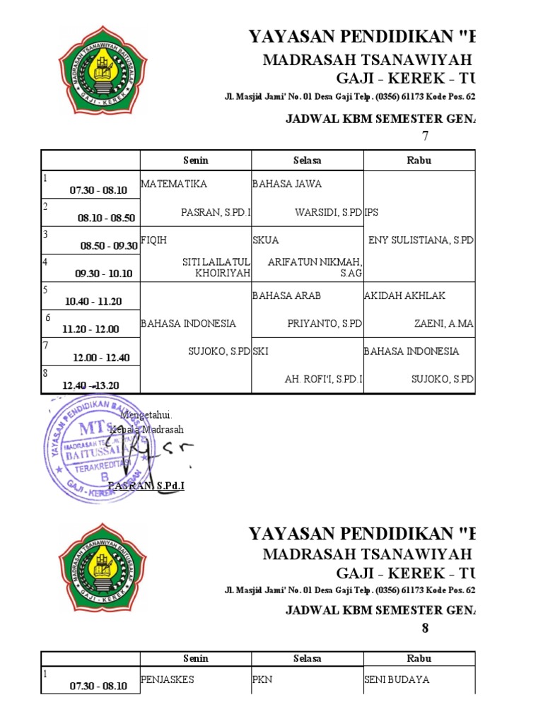 Jadwal Ikm | PDF