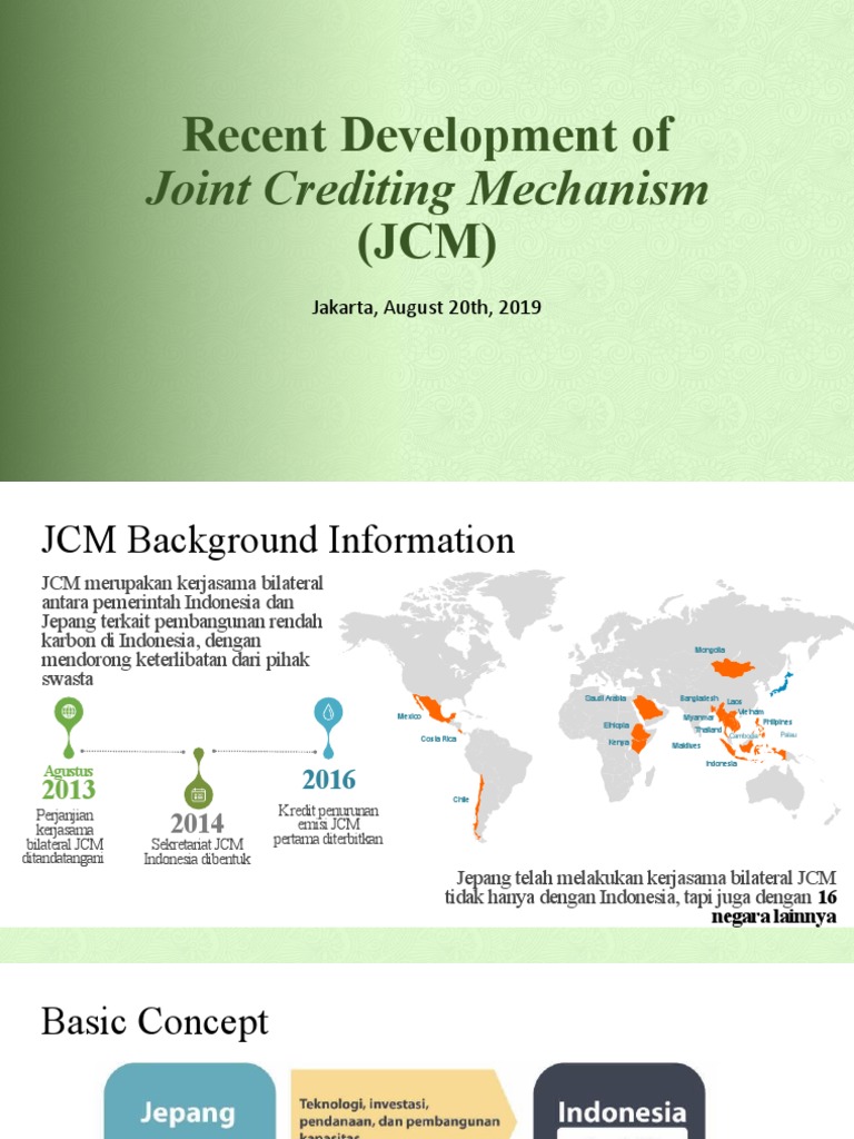 Joint Crediting Mechanism (JCM) | PDF | Economies | Nature