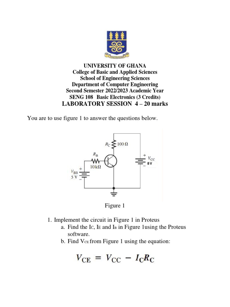 Basic Electronics Lab 4 | PDF Basic Electronics Lab 4 | PDF