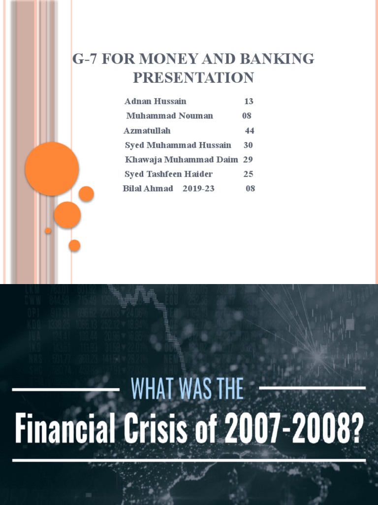 G-7 Financial Crisis Analysis 2007-2008 | PDF