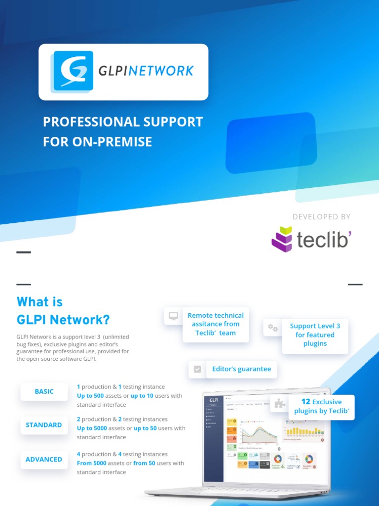 EN GLPI Brochur Subscription On Premise | PDF | Active Directory | Software Engineering