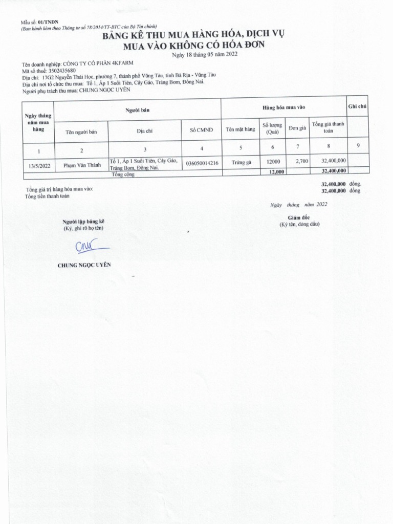 PH M Văn Thành 13.5 | PDF