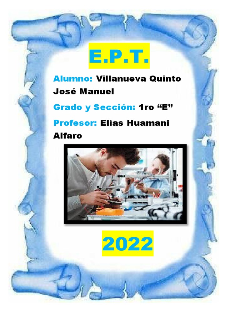 Caratula Ept Cuaderno | PDF