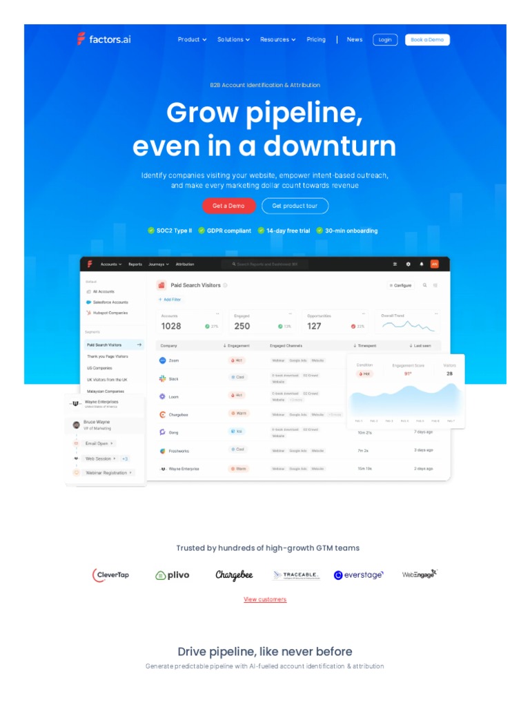 Factors - Ai - Visitor Identification & Account Analytics | PDF | Sales ...