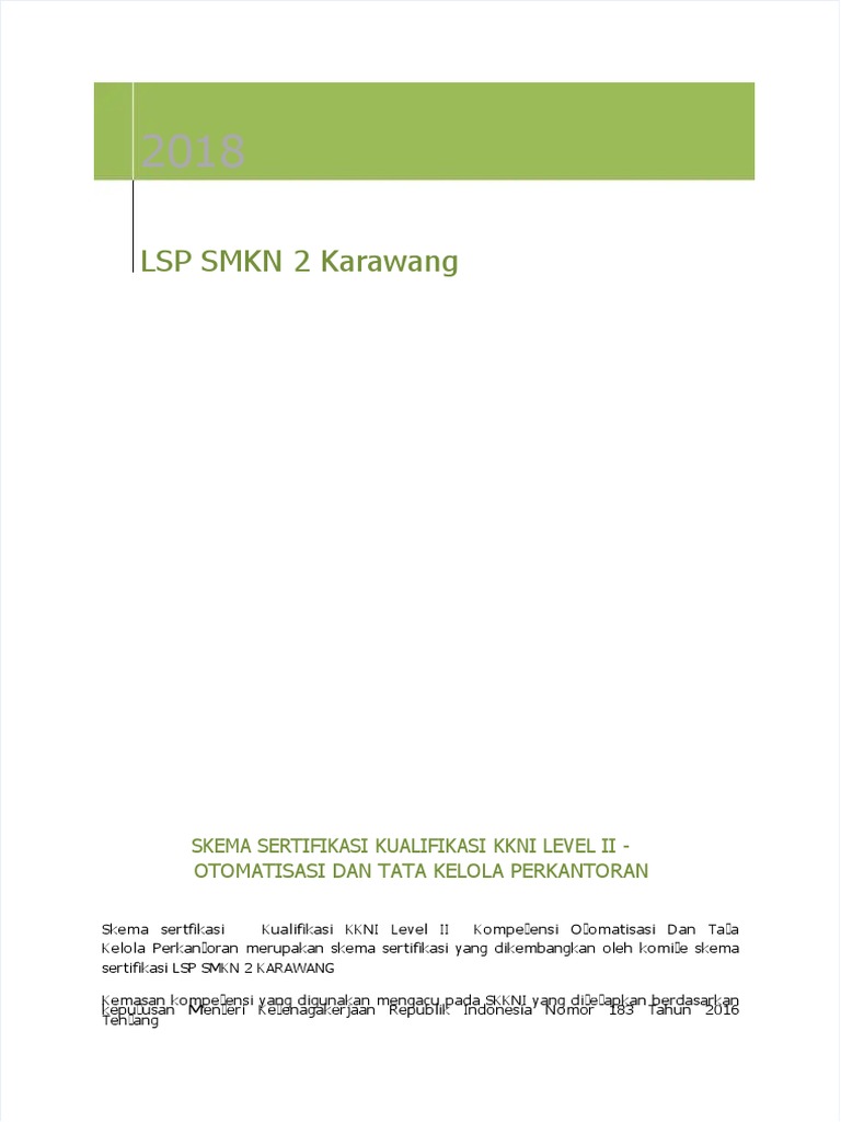 PDF Skema Kkni Level II Otkp - Compress | PDF