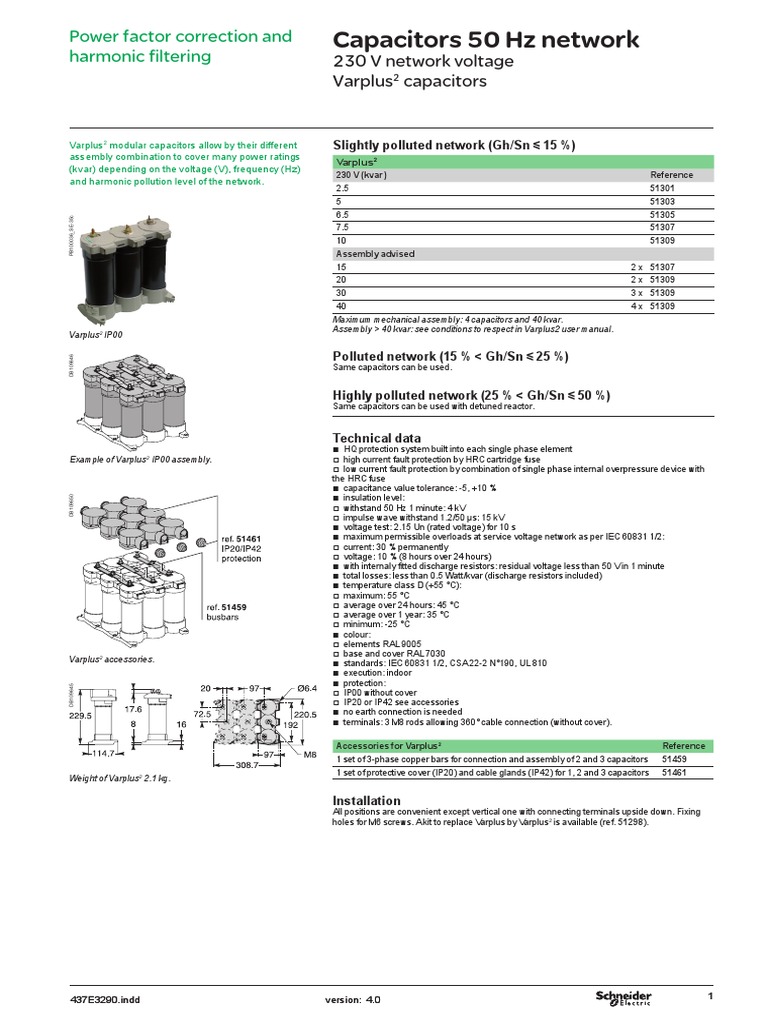 VARPLUS | PDF | Capacitor | Fuse (Electrical)