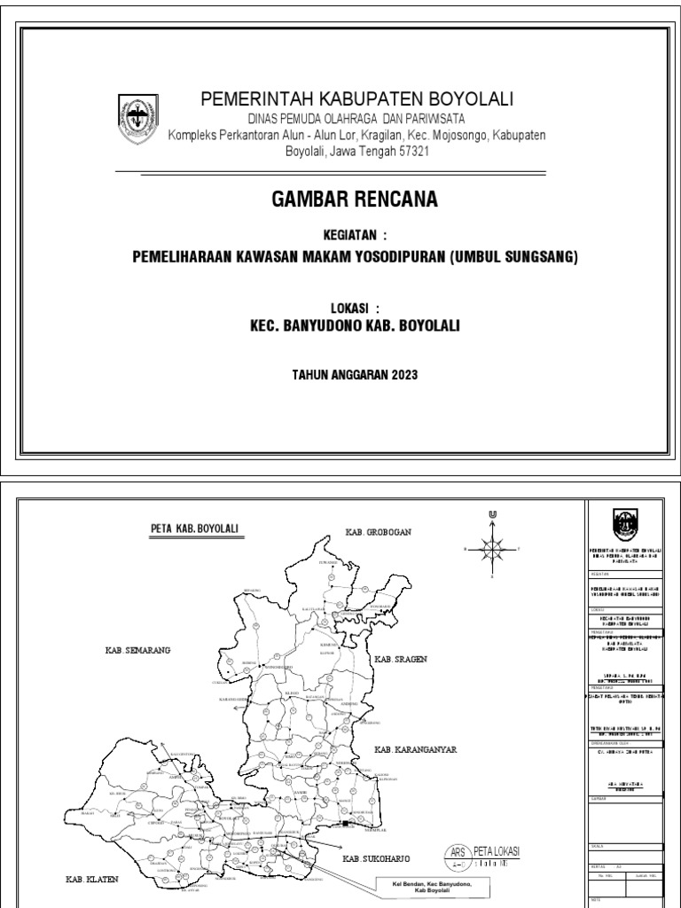 Pemeliharaan Makam Yosodipuran 2023 | PDF