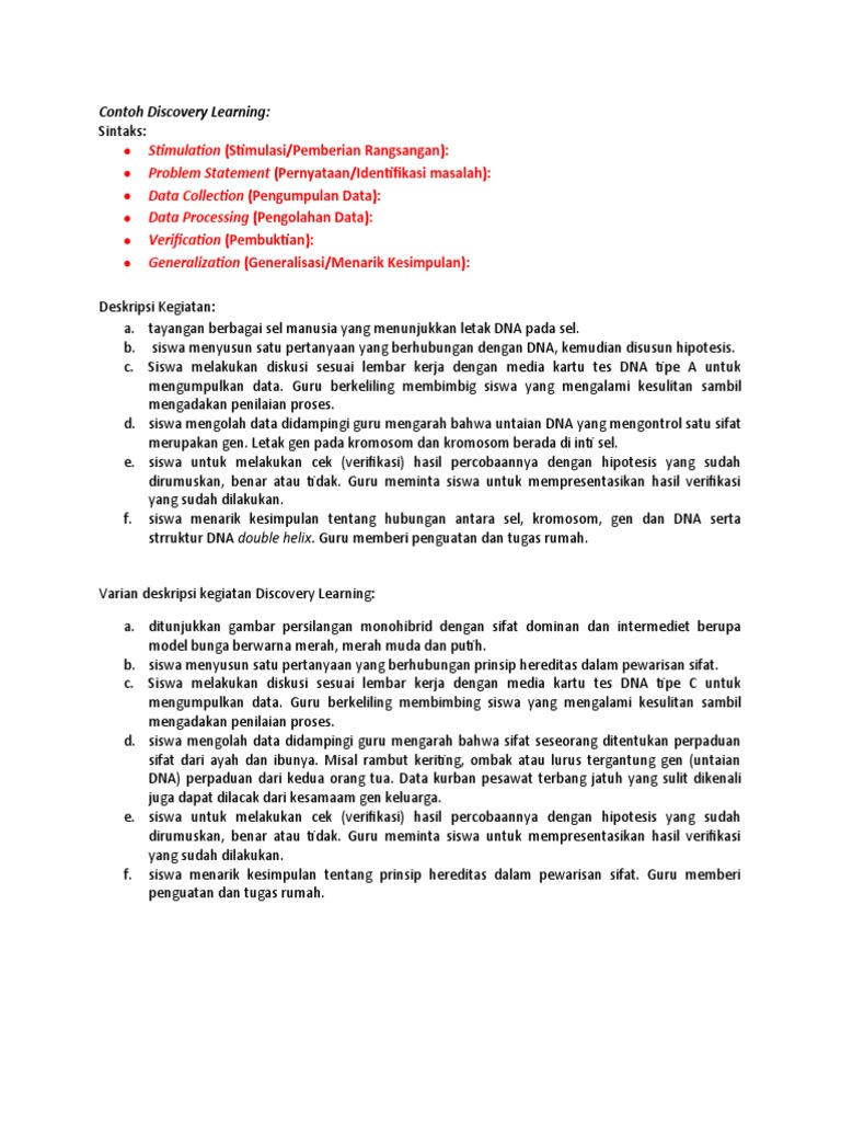 Contoh Sintak & Deskripsi Model Lain | PDF
