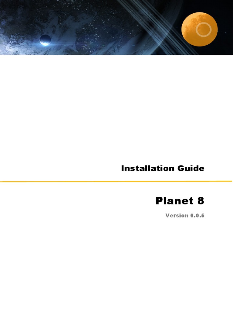 Planet 8 - Installation Guide | PDF | Web Application | Computer File