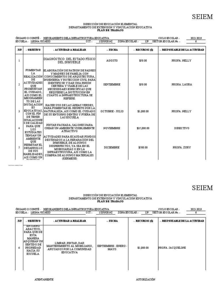 Plan Ceps (Infraestructura) | PDF