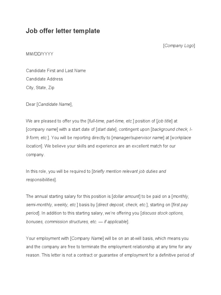 employment-offer-letter-template-03 | PDF