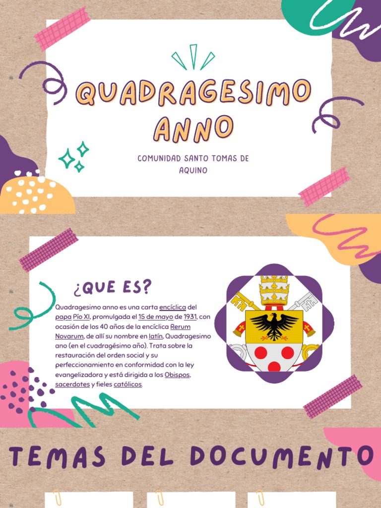 Encíclica Quadragesimo Anno de Pío XI | PDF