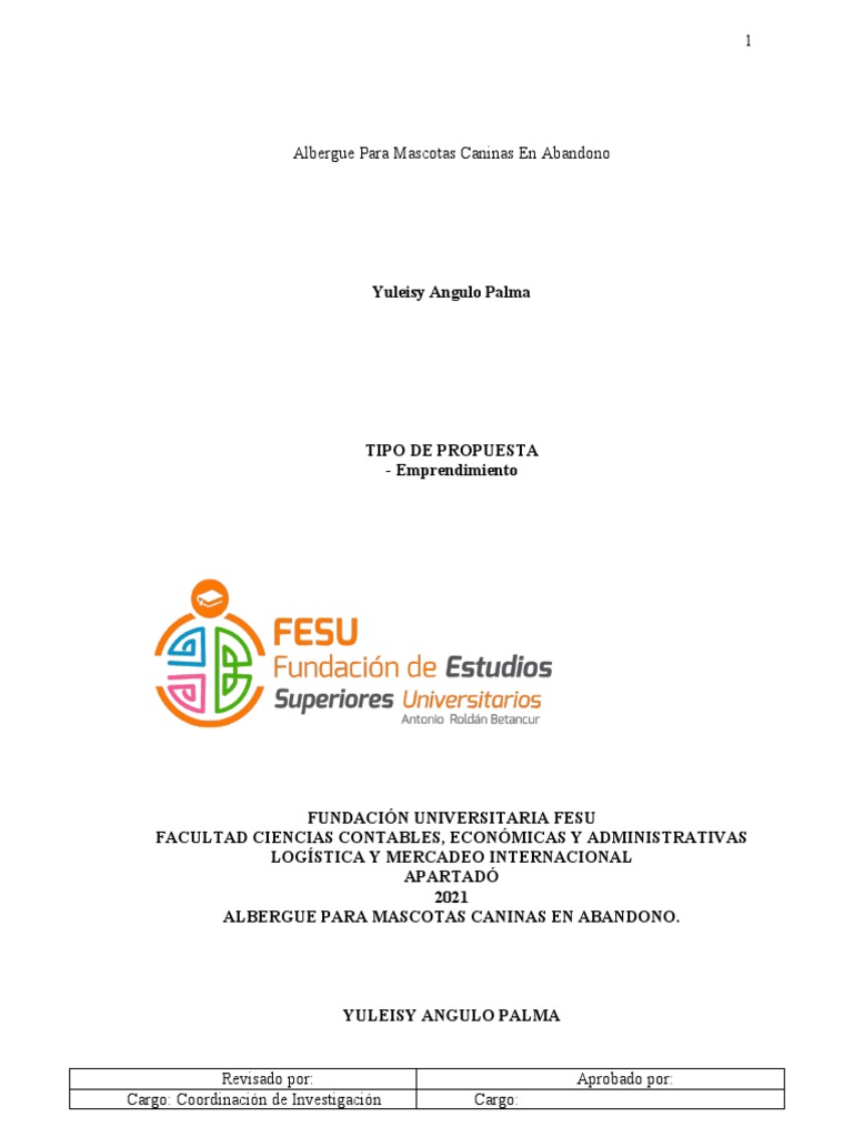 F-Id-31 Formato Proyecto v.1 Finalizadoo | PDF | Abuso infantil | Sicología