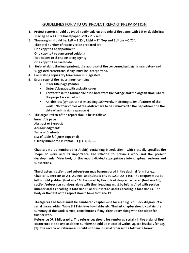 Project Report Guidelines | PDF | Software | Engineering