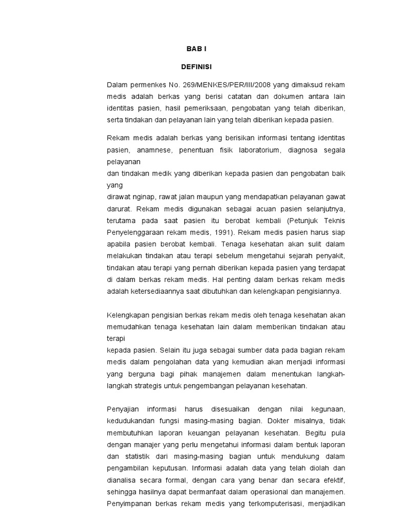 Panduan MEDREC | PDF