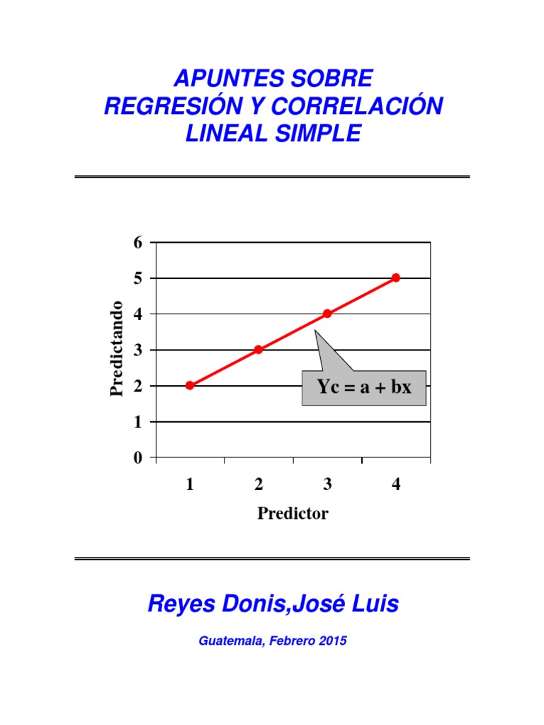 Tema - Regresion y Correlacion | PDF | Análisis de regresión | Regresión lineal