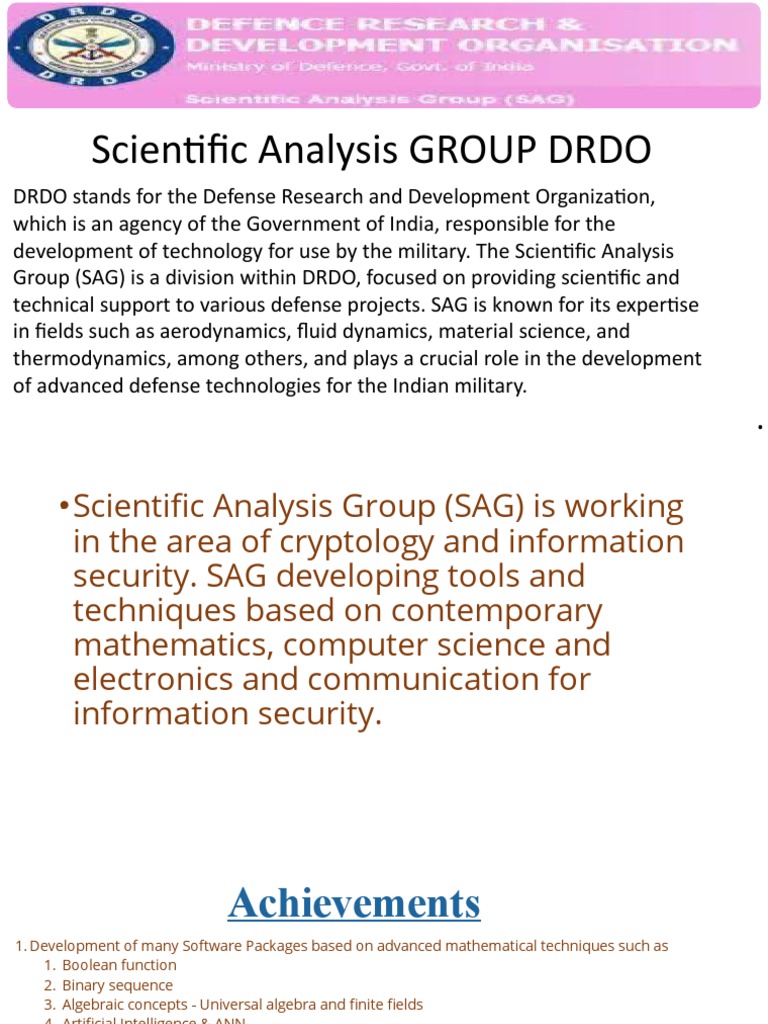 Scientific Analysis GROUP DRDO | PDF | Computer Security | Security