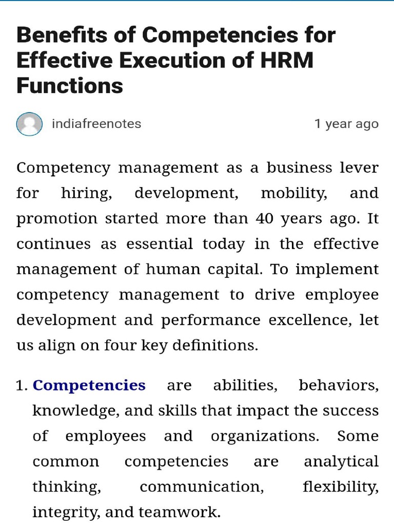 SHRM UNIT 2 PART2 | PDF