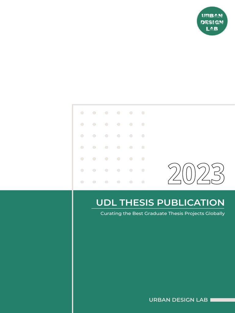 UDL Thesis Publication 2023 Overview | PDF | Computers | Technology ...