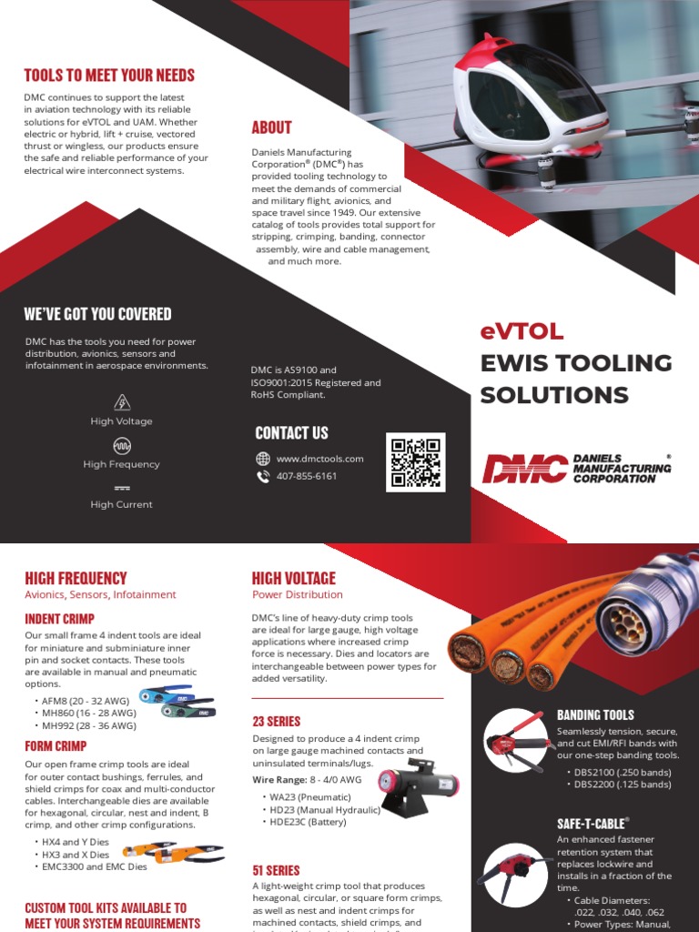 eVTOL EWIS Tooling Solutions Brochure Document Library Version | PDF | Electrical Connector ...