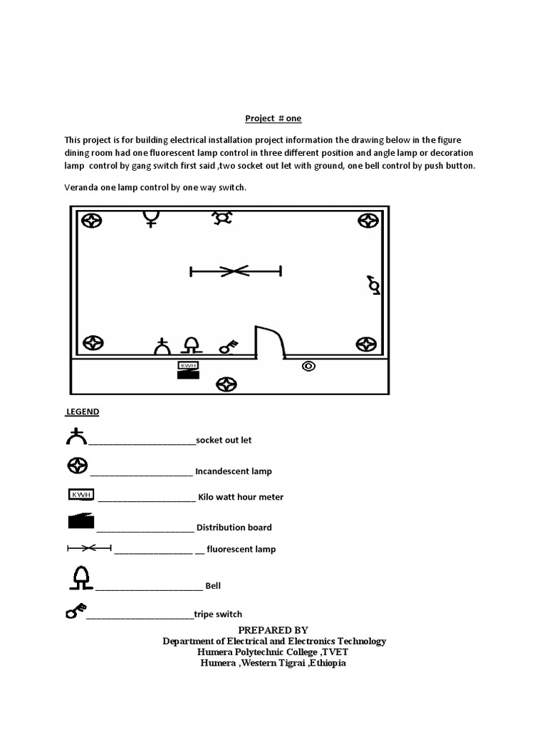 Project Electrical Installation Level 2 | PDF | Architectural Elements ...