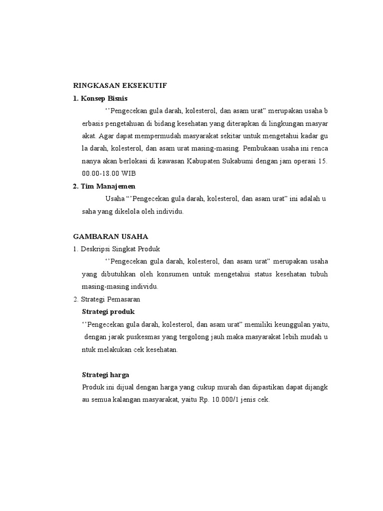 PROPOSAL KEWIRAUSAHAAN Dara | PDF
