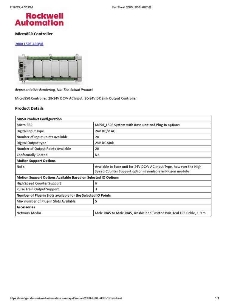Allend Bradely 2080 L50E 48QVB | PDF