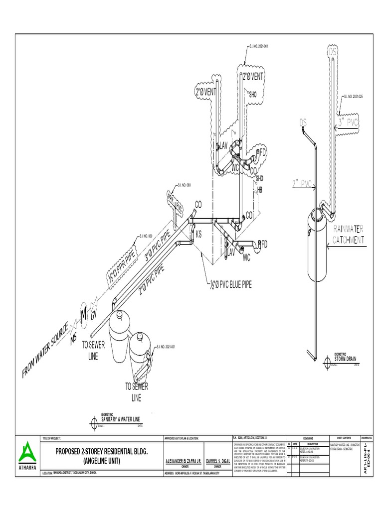 2"Ø Vent 2"Ø Vent: 3"Ø PVC Pipe "Ø PPR Pipe | PDF | Civil Engineering