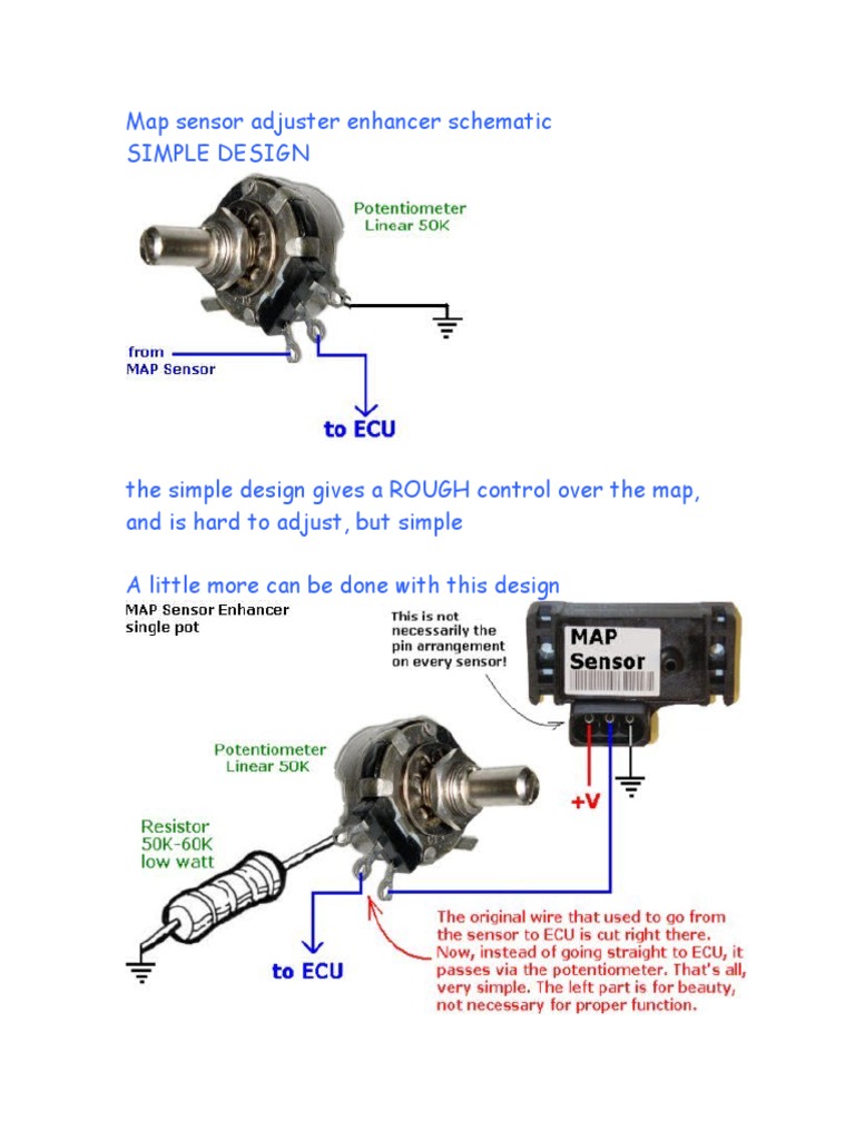 Map Sensor Adjuster Enhancer Schematic | PDF