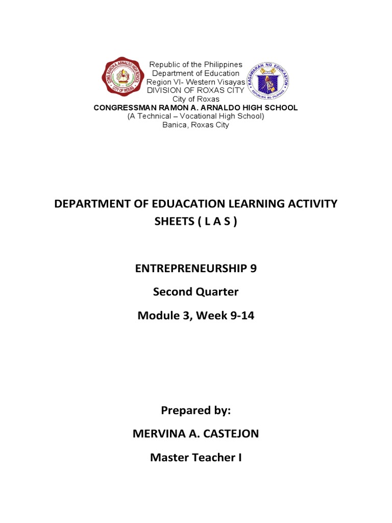 LAS Second Grading Entrep 9 | PDF | Market Segmentation | Marketing