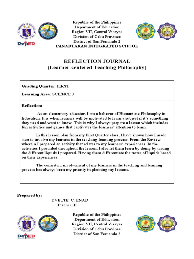 Reflection Journal Notes (3) | PDF