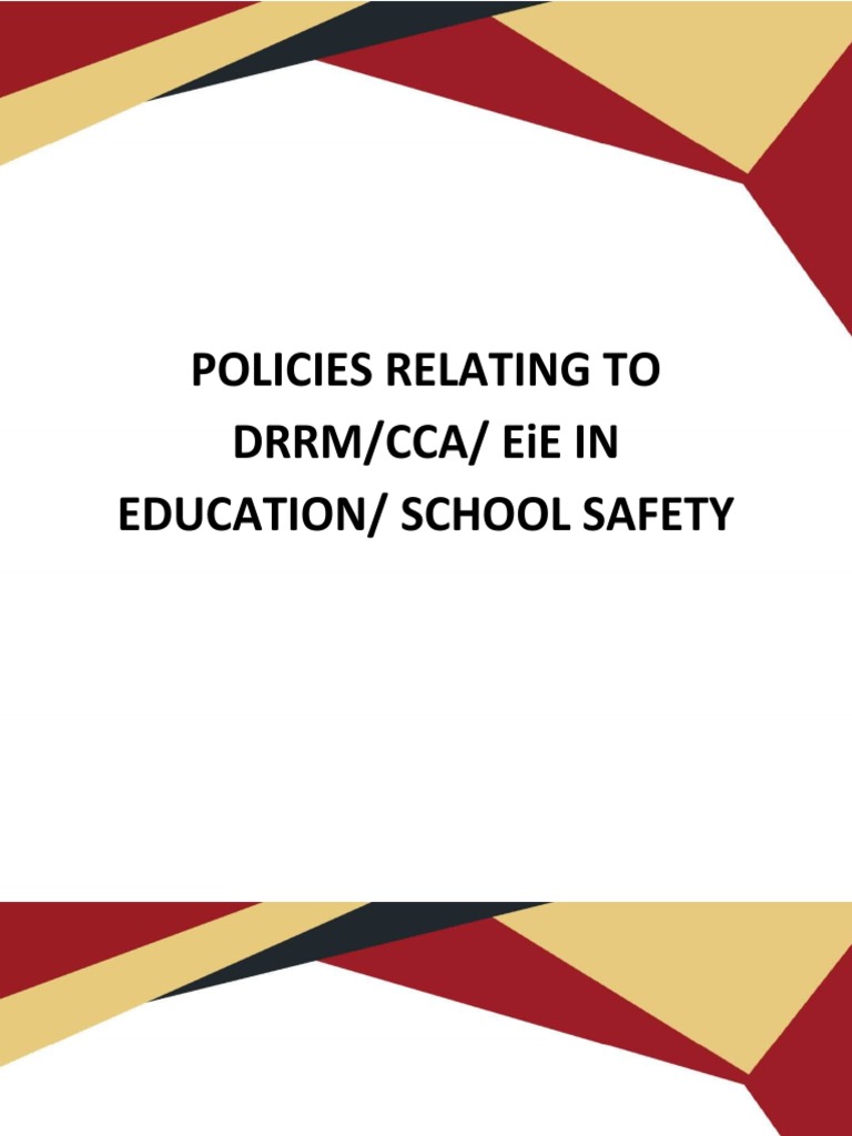 Comprehensive School Safety Monitoring Tool MOVs | PDF