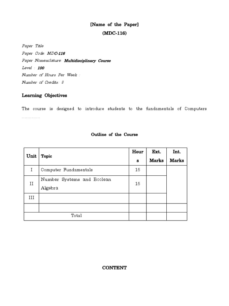 Unit 1 & 2 | PDF | Teaching Mathematics | Boolean Algebra