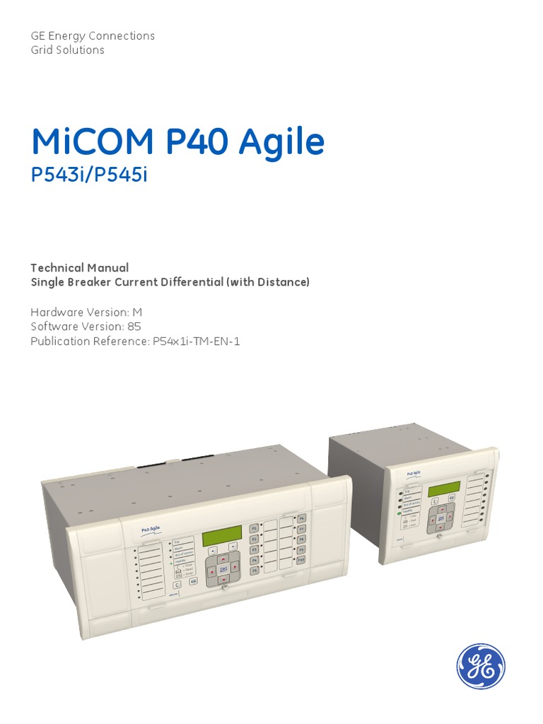 Micom p40 Agile | Download Free PDF | Electrical Impedance | Power Supply
