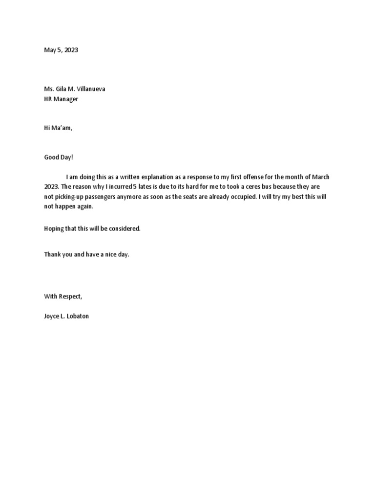 Written Explanation | PDF