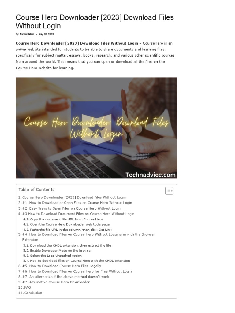 Course Hero Downloader (2023) Download Files Without Login ...