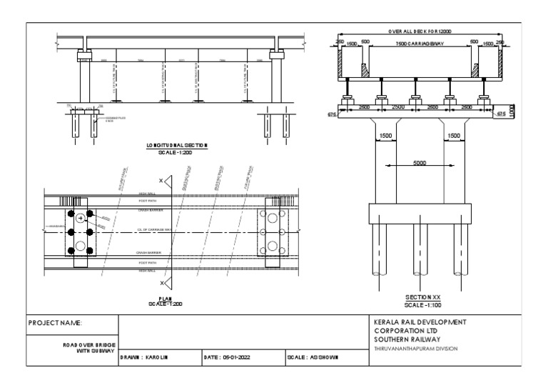 ROAD OVER BRIDGE DWG-Layout1 | PDF