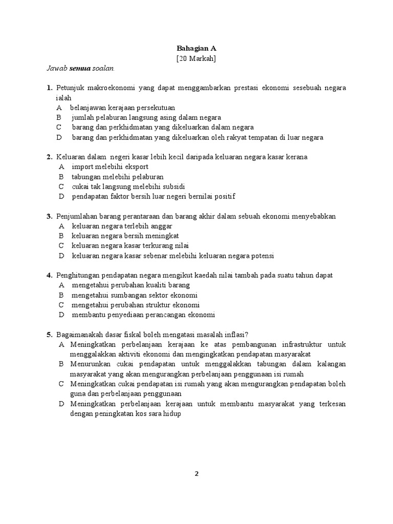 Soalan & Skema Midterm S2 2023. | PDF