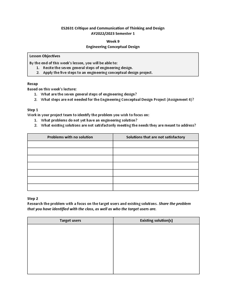 Engineering Conceptual Design Steps Guide | PDF | Logical Consequence ...