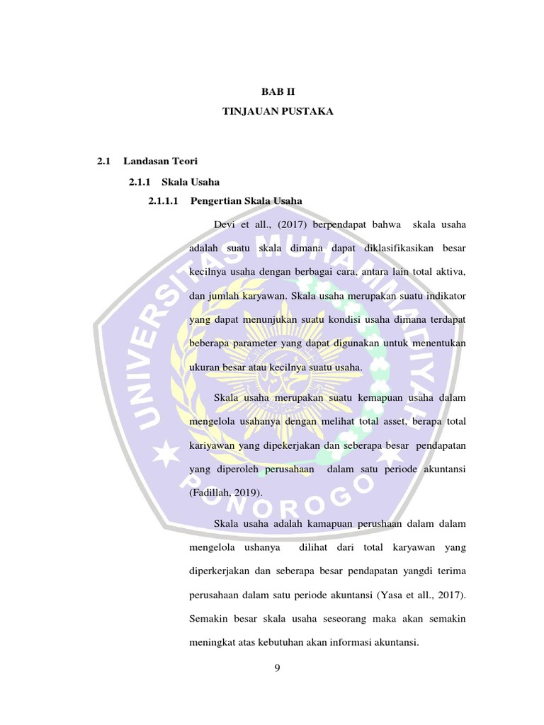 Skala Usaha Fix | PDF